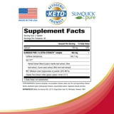 SLIMQUICK Pure Keto Extra Strength Weight Loss Capsules for Women, 60 ...
