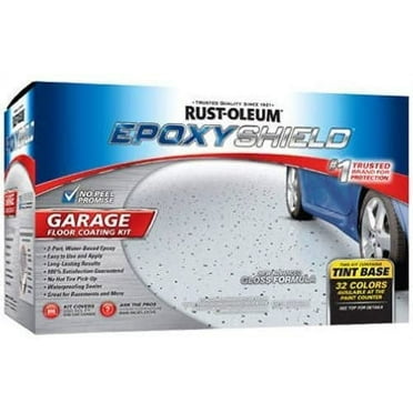 Dark Gray, Rust-Oleum EpoxyShield Water-Based Epoxy Garage Floor ...