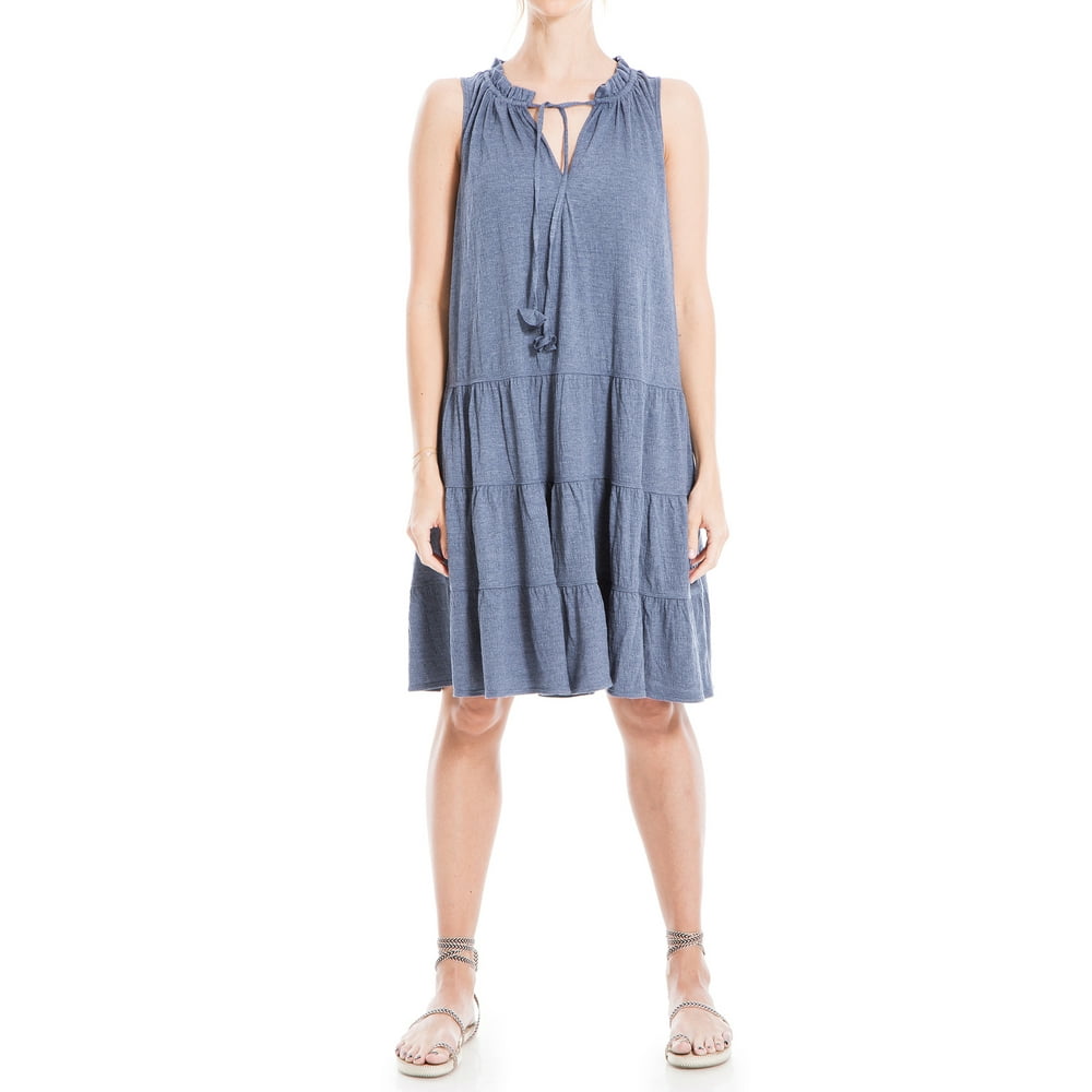 Max Studio - Max Studio Women's Sleeveless A Line Jersey Dress ...