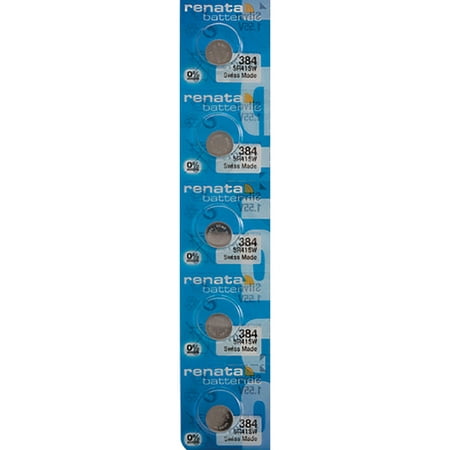 5 x Renata 384 Watch Batteries, SR41SW Battery - Walmart.ca