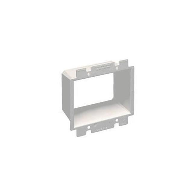 Arlington Industries BE2-1 2 Gang White Plastic Box Extender - Walmart.com