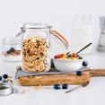 4pcs 50oz Glass Mason Jars with Airtight Latch Lock Lids, Reusable ...