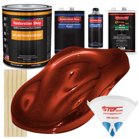 Firethorn Red Pearl Gallon URETHANE BASECOAT CLEARCOAT Car Auto Paint ...