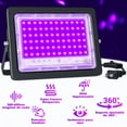 2 Pack 50W Black Lights, Blacklight Flood Light with Plug and , LED ...