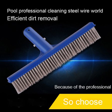 10 inch Steel Wire Swimming Pool Brush Moss Tool Steel Wire Pool Algae ...