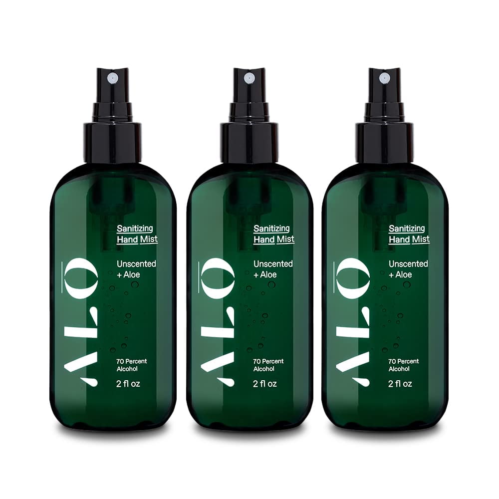 AL Sanitizing Hand Mist 3 pack Unscented Aloe 70 Alcohol