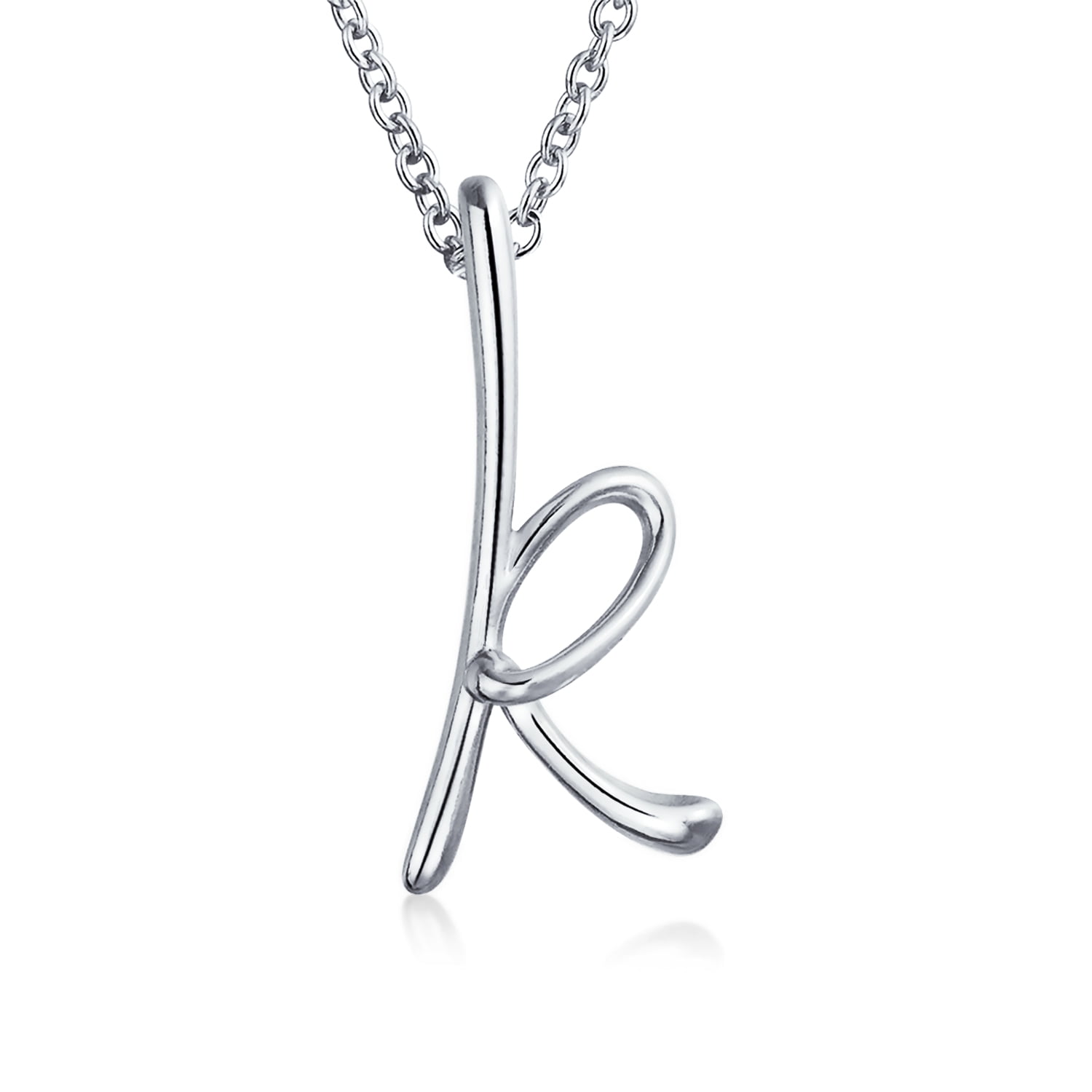 Bling Jewelry - Bling Jewelry Sterling Silver Letter K Script Initial ... Bling Jewelry - Bling Jewelry Sterling Silver Letter K Script Initial ...