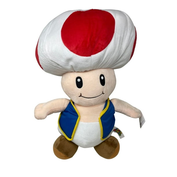 Super Mario All Star Collection Toad Stuffed Plush, 24" Tall - Walmart.com