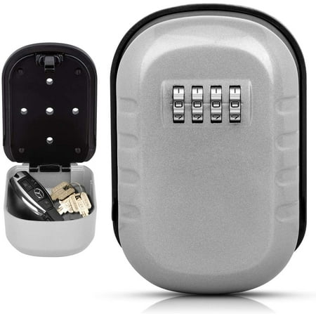 Key Safe Wall Mounted Outdoor Key Safe with Number Code 4 Digit for ...