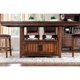 Furniture of America Jaycee Multi-Storage Counter Table, Light Walnut ...