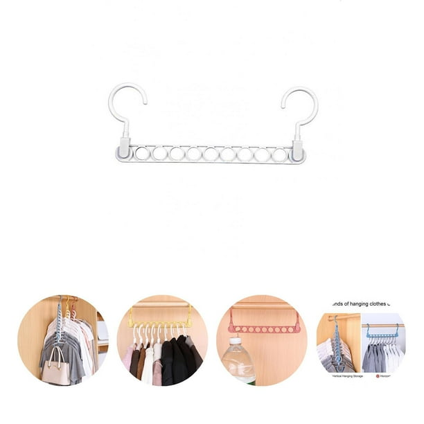 Drying Clothes Hanger 9 Holes Two Hook Design Portable Rotating Heavy ...
