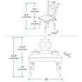 Wildkin Princess Vanity Table & Chair Set - Princess Dcor - Walmart.com