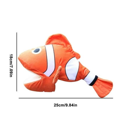 Clown Fish Hand Puppet Fish Toys For Kids With Movable Mouth Puppet ...