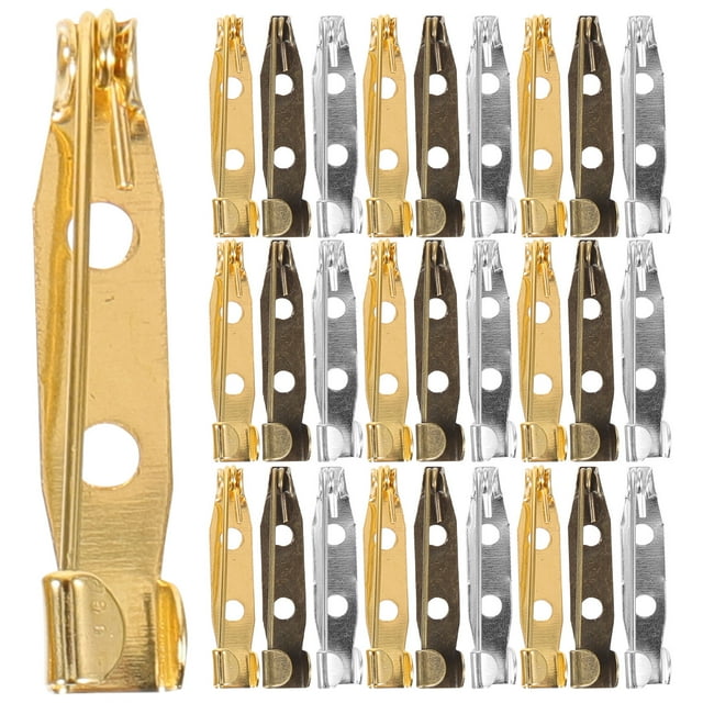 150pcs Brooch Clasp Pin Backs Brooch Safety Clasps DIY Crafts Metal Pin ...