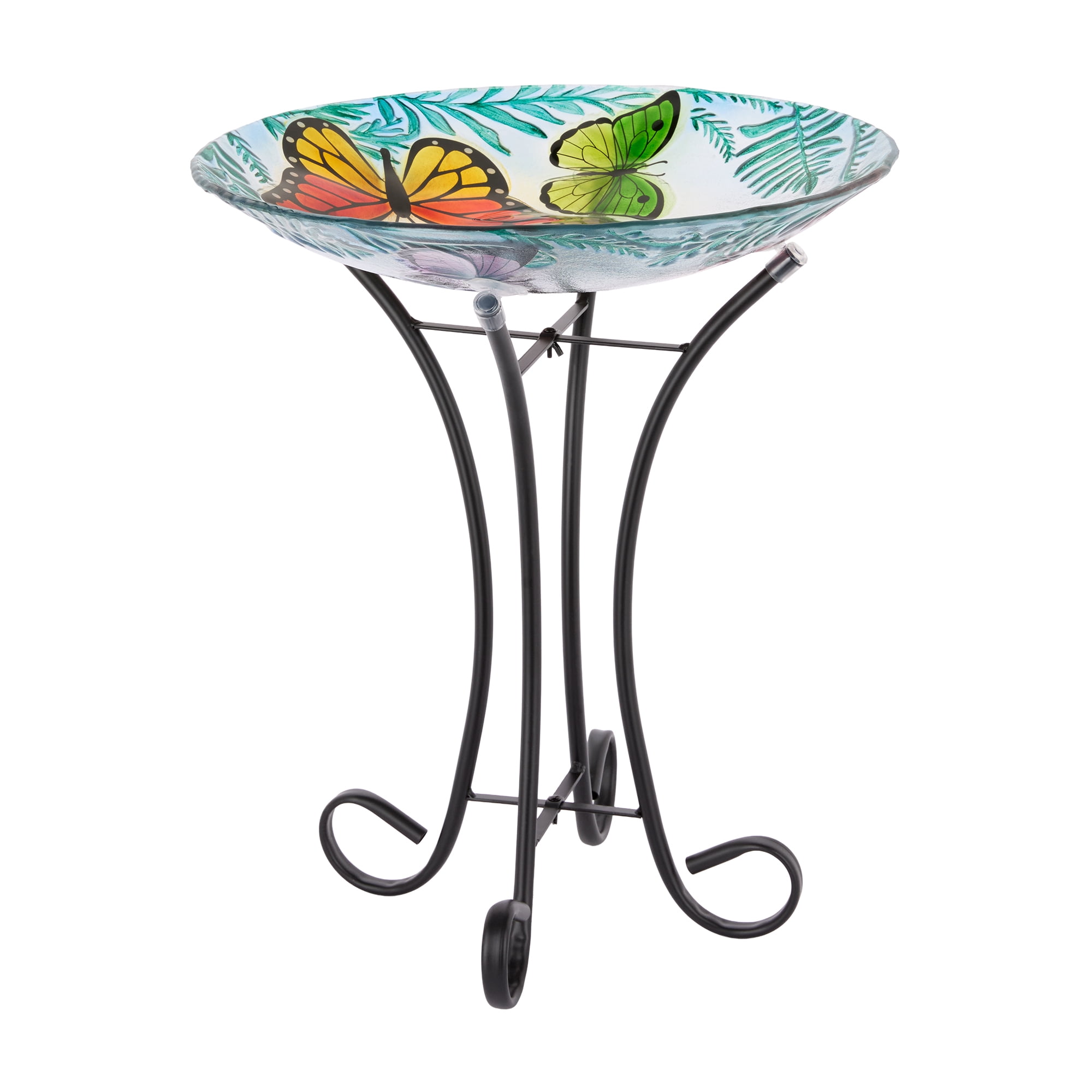 Click here for Mainstays Butterfly Glass Birdbath prices