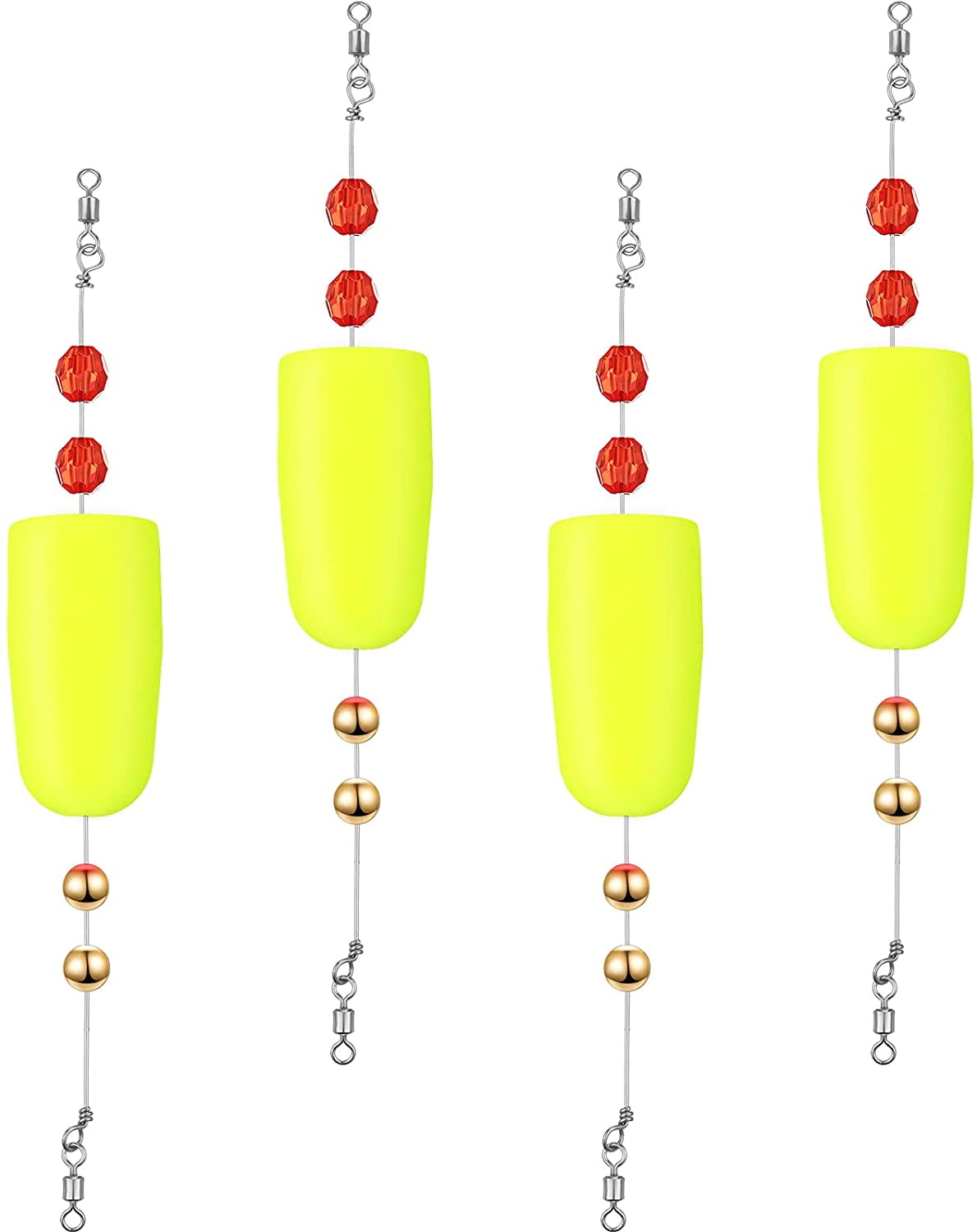 4 Pieces Fishing Bobber Fish Float Strike Indicators Slip Bobber Bobber ...