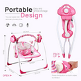 Yadala Baby Swing, Foldable Baby Swing for Infants with Adaptable ...