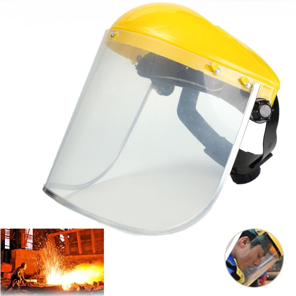 Clear Hard Face Shield Visor Eye Chin Face Sanding Grinding Protector ...