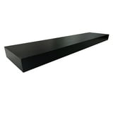 Mainstays Black 18" Wood Floating Shelf - Walmart.com