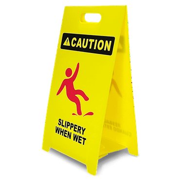 BENTISM Wet Floor Sign Caution Wet Floor Yellow Floor Wet Sign Double ...