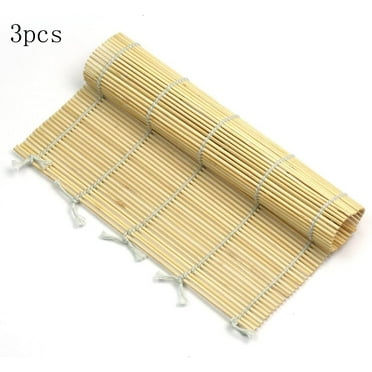 Bamboo Sushi Rolling Mat Reusable Wooden Roller - Walmart.com