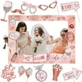 Bridal Shower Photo Booth Props Including Paper Photo Frame and Wedding ...
