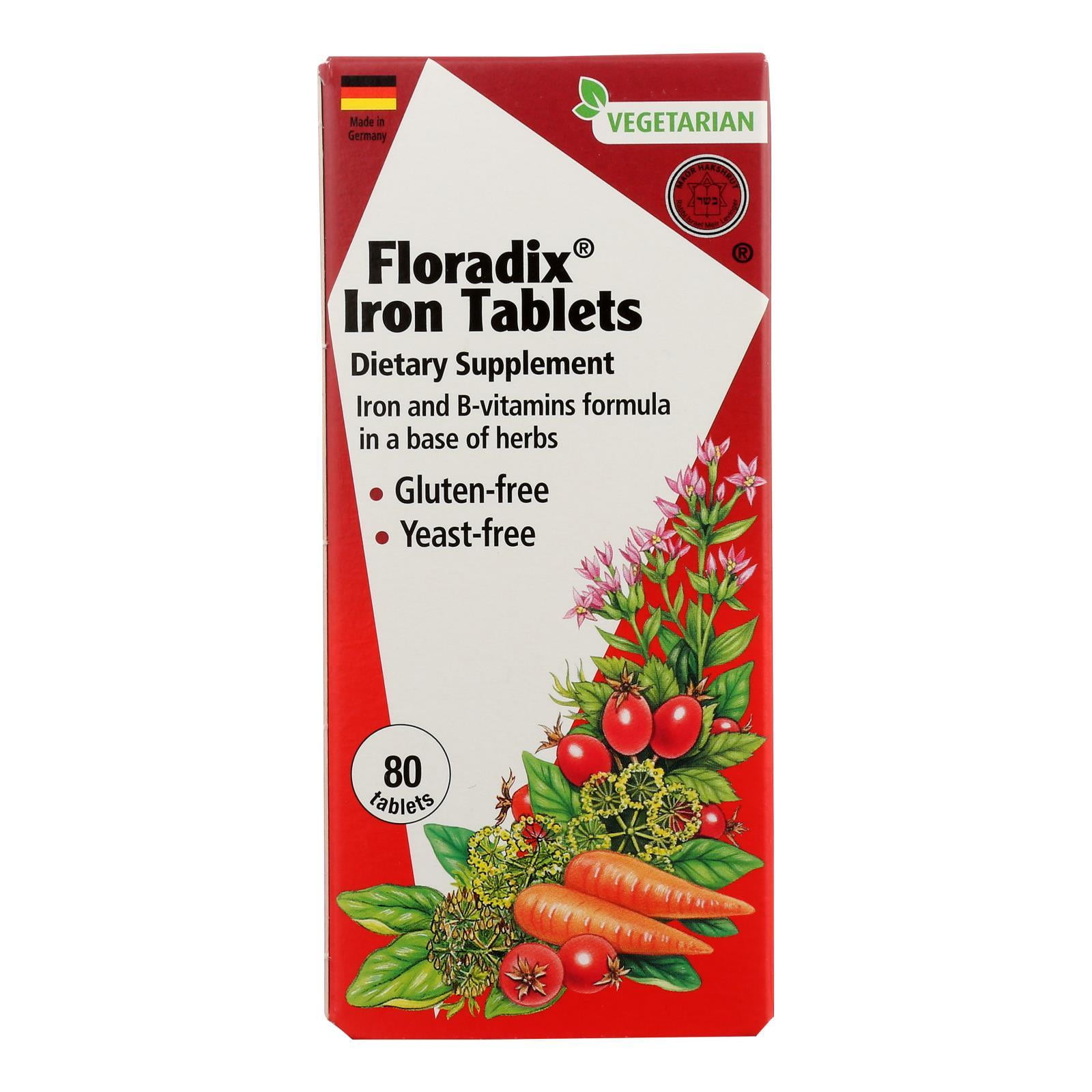 Floradix - Floradix Iron Tablets - 1 Each 1-80 TAB - Walmart.com