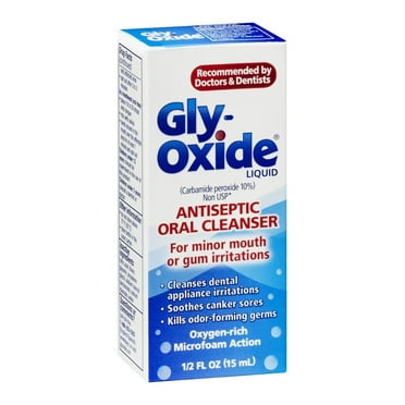 Gly-Oxide Antiseptic Oral Mouth Rinse and Cleanser Liquid, Assorted 2 ...