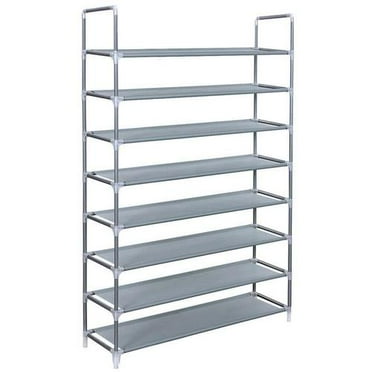 Zimtown Widen 8-Tier Shoe Rack Shelf Shoe Tower Stand 32 Pairs Shoe ...