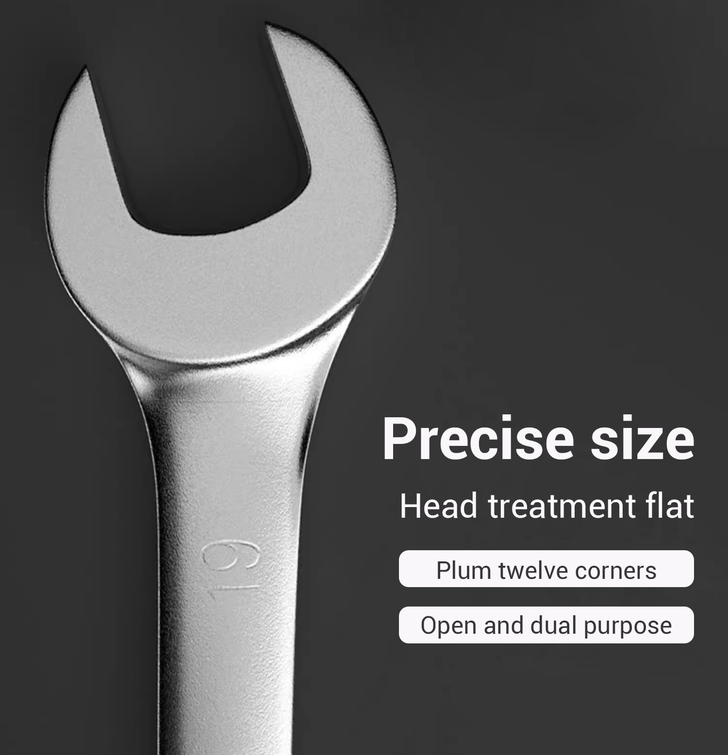 Y H M Open & 12 Point Box Wrench 15° Angle Open End 12 Point Opening ...