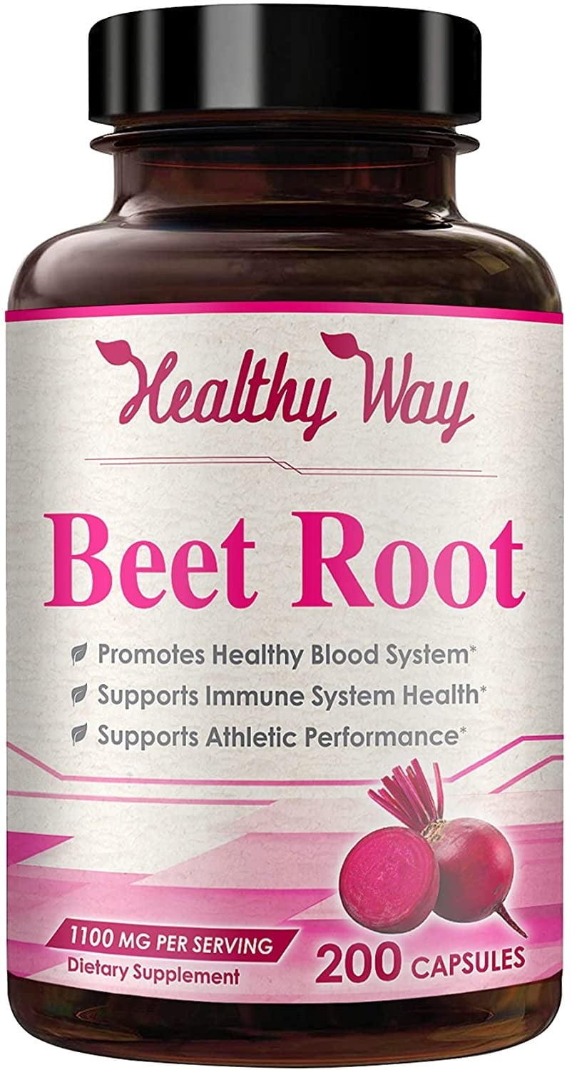 Beet Root Powder - 1100 mg - 200 Capsules - Walmart.com