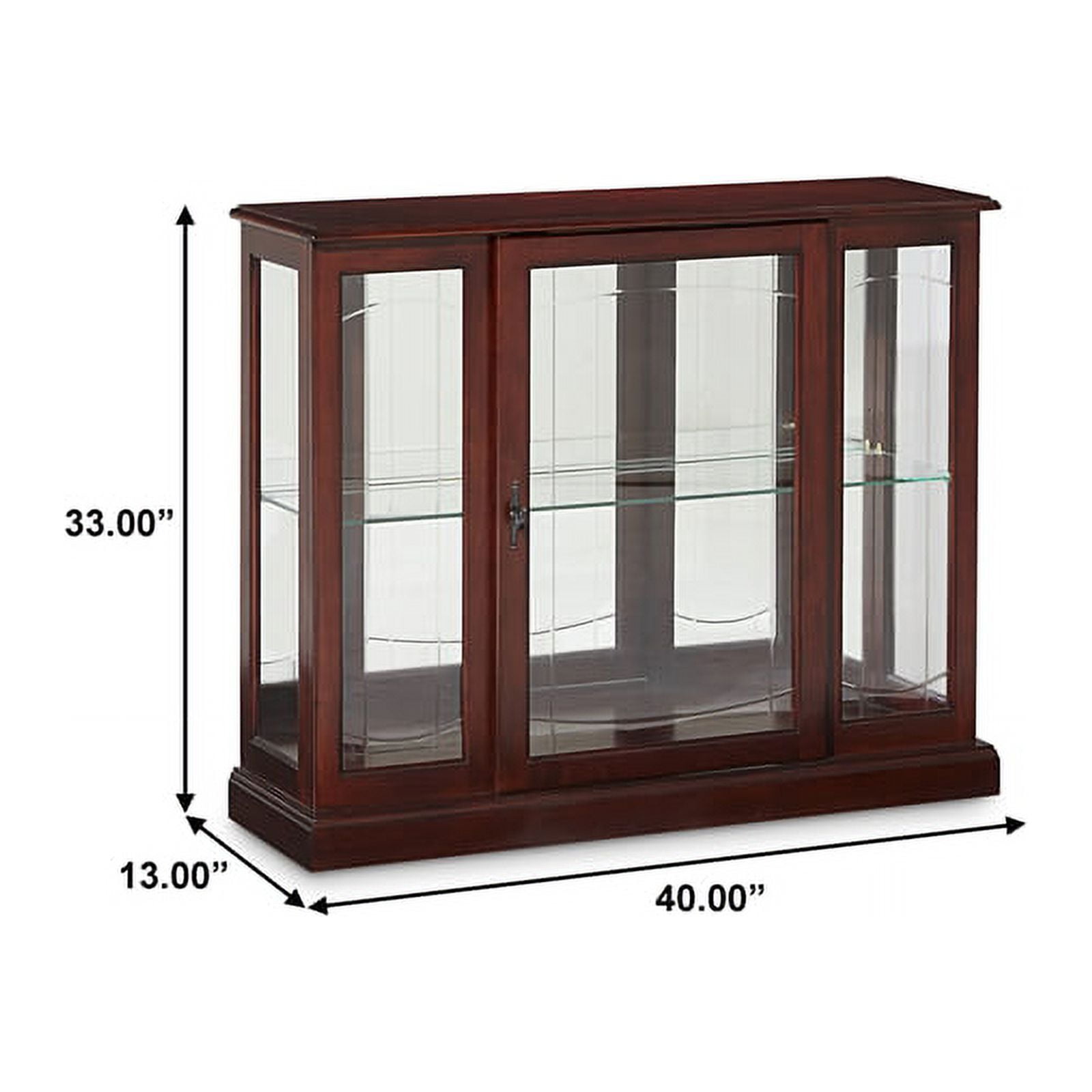 Purvoche Lighted Console Curio Cabinet | Cabinets Matttroy