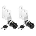 2pcs Secure Tool Box Locking Mechanism Steel Cabinet Security with Hook ...