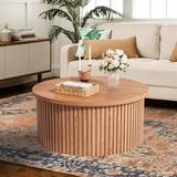 Oubayajia Round Coffee Table with Storage, Wood Lift Top Coffee Table ...