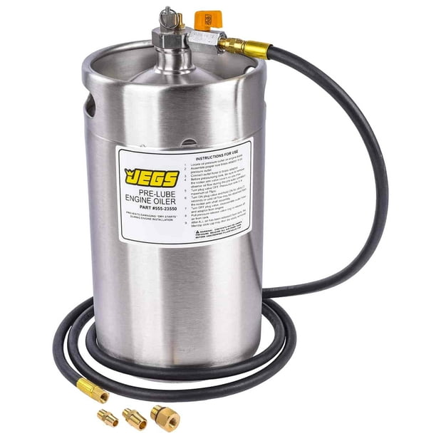 JEGS 23550 Pre-Lube Engine Oiler 2-Gallon Stainless Steel Tank Large ...