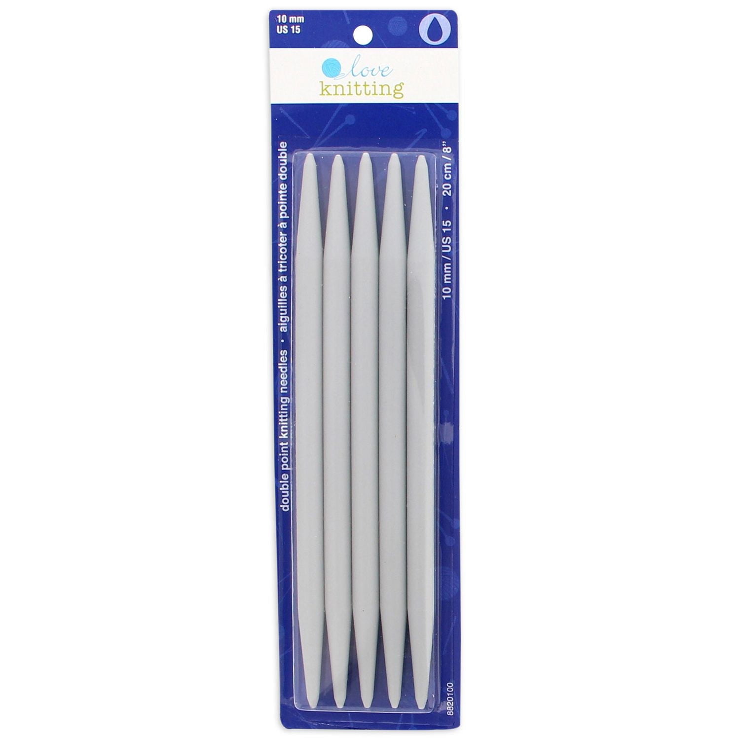 Love Knitting 8" Double Point Knitting Needles - 5 pieces, Sizes 2.25 ...