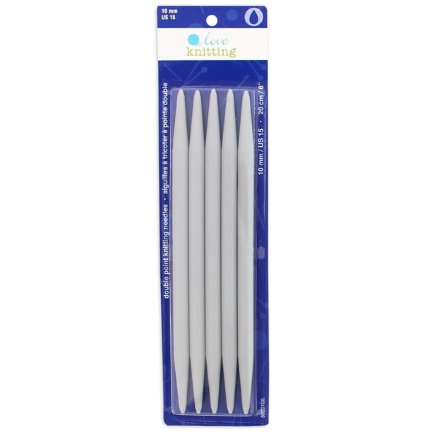 Love Knitting 8" Double Point Knitting Needles - 5 pieces, Sizes 2.25 ...