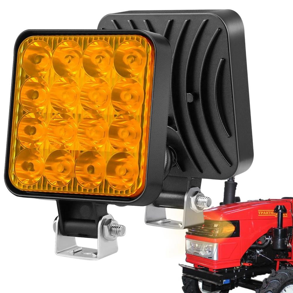 Tohuu Square Car Light 48W 12V Car Headlight with Wide Lighting Range ...