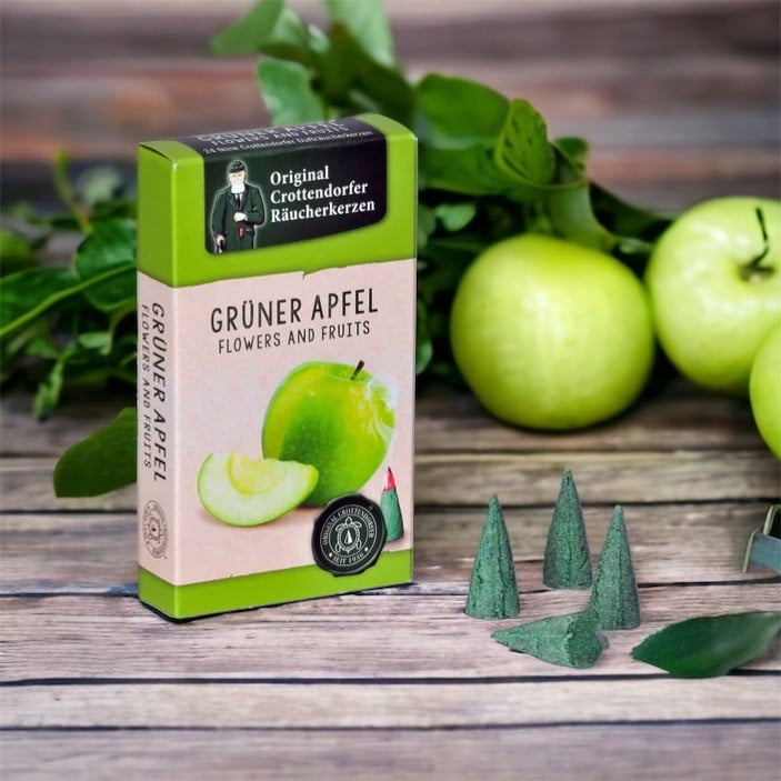 Click here for Crottendorfer Incense Cones Green Apple 27 Mm prices