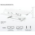 VIVO White Height Adjustable 48" Standing Desk Monitor Riser, Sit Stand ...