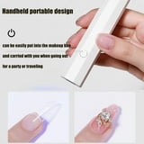 Glonailstickers Finger Nails UV Light, Glo Nail Stickers Kit with UV ...