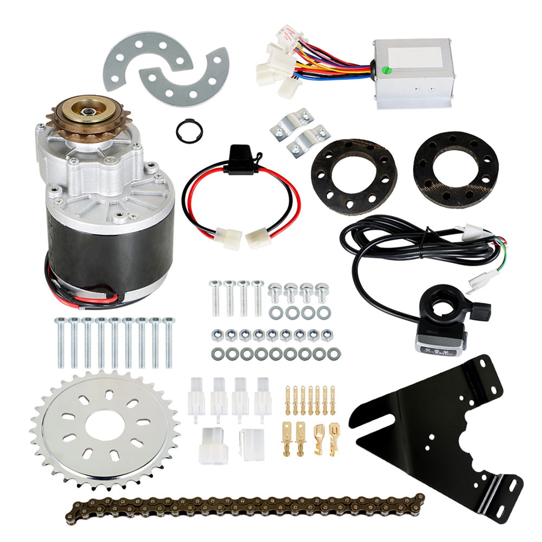 LABLT 24V 250W Electric Conversion Kit for Common Bike Left Chain Drive ...