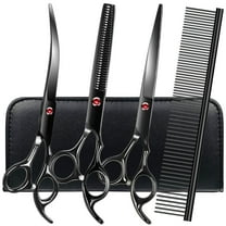 Dog Grooming Scissors Kit, Professional Pet Hair Cutting Shears Set ...