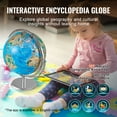 KFFKFF 10"/254mm Educational Interactive AR World Globe App For Kids ...
