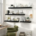 Floating Shelves,Extra Large and Thick Wood Shelves Mounted Storage ...