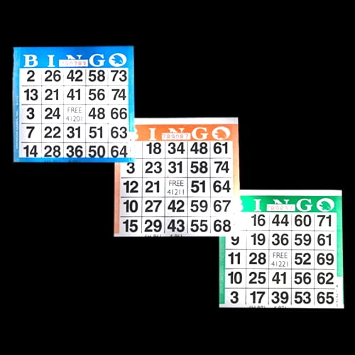 Disposable Bingo Cards