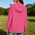 APEXFWDT Rain Jacket for Women Waterproof Rain Trench Coat with Zipper ...