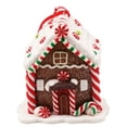 AuroraX Christmas Gingerbread House Ornaments Mini Xmas Tree Hanging ...