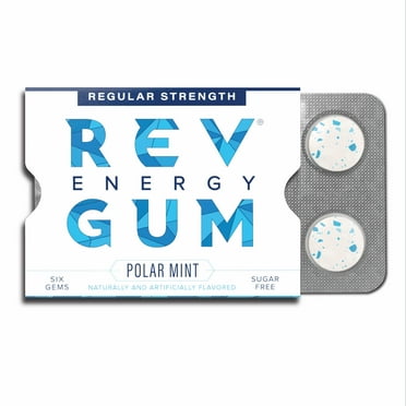 Rev Gum Sugar Free Spearmint Energy Gum, 6 Pieces - Walmart.com