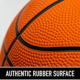 Franklin Sports Kids Size Mini Rubber Basketball, Colorful, Small Grip ...